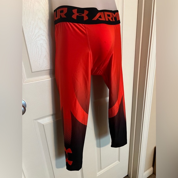 Under Armour | Pants | Underarmour Compression Pants Lg Redblack | Poshmark